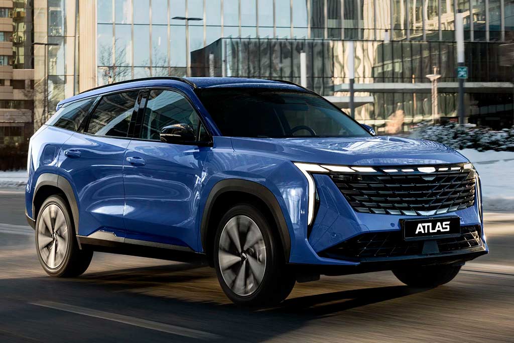 Цвета кузова Geely Atlas II: пять доступных оттенков для кроссовера